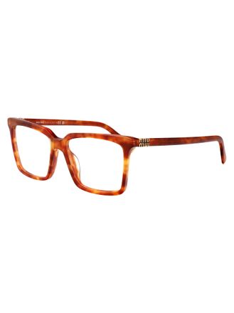 Miu Miu Womens Sunglasses Havana Red Acetate Glasses & Frames