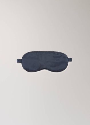 Mango Masque 100 % soie bleu marine - Femme - Taille unique - MANGO