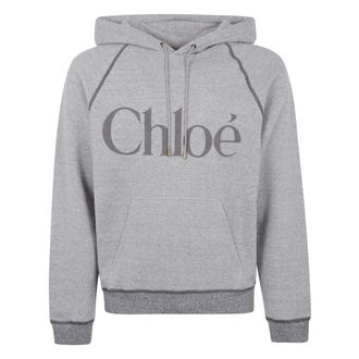 Chlo&eacute; Klassischer Logo Hoodie - - Sweatshirts & Hoodies - Damen - Grau - S