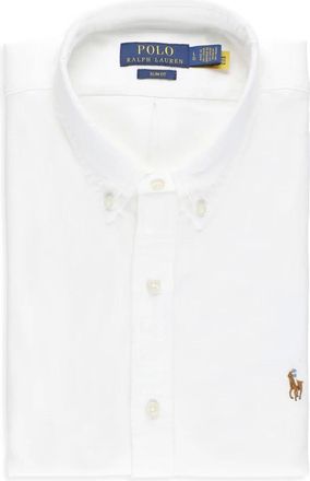 Ralph Lauren Homme, Chemises, Blanc, Taille: 2XL Button Down Collar Shirt