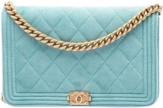Chanel Pre-owned Wallet on Chain - Femme - Pre-owned - Bleu - Taille: ONE Size