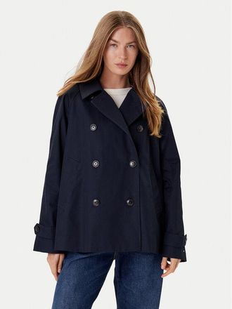 Tommy Hilfiger Tenchcoat WW0WW45618 Dunkelblau Regular Fit