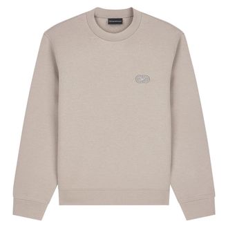 Emporio Armani Double Jersey Sweatshirt - - Sweatshirts & Hoodies - Herren - Beige - 2XL