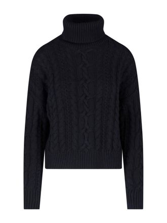 Lauren Ralph Lauren Baumwoll-Rollkragenpullover Mit Zopfmuster
