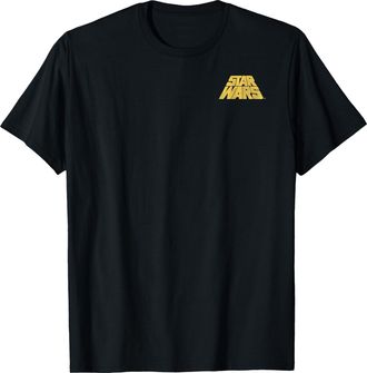 Star Wars Yellow Text Pocket Movie Logo T-Shirt