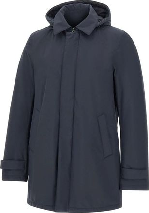 Herno Homme, Vestes, Bleu, Taille: L Long Parka in 2-Layer Windstopper