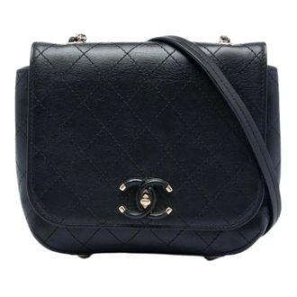 Chanel Sac bandouli&egrave;re vintage Pre-owned - Femme - Pre-owned - Noir - Taille: ONE Size