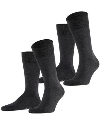 Falke 2er-Pack Socken HAPPY aus langlebiger Kompakt-Baumwolle in