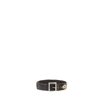 Golden Goose Nietenbesetzter Lederg&uuml;rtel - - Accessories - Damen - Braun - 85 CM