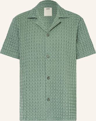 OAS Oas Resorthemd Waffle Cuba Comfort Fit gruen