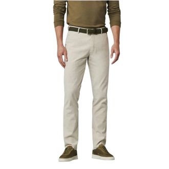 Meyer Beige Leinen Chinos Modern Fit - - Trousers - Herren - Beige - S
