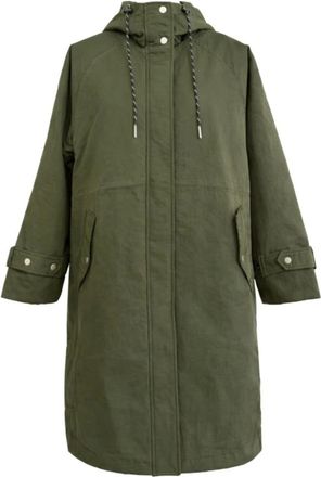 Lollys Laundry Manteau long SheaLL - Femme - Manteaux - Vert - Taille: 42 FR