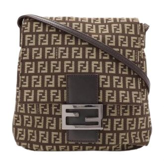 Fendi Pre-owned Zucchino Pochette Umh&auml;ngetasche - - Pre-owned - Damen - Braun - ONE SIZE
