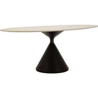 Mauro Ferretti Table repas en m&eacute;tal et MDF Space 180 x 90 x 73 cm