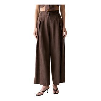 Vicolo Weite Hosen - - Trousers - Damen - Braun - M