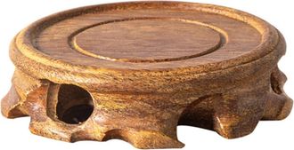 BESPORTBLE Holzsockel Blumentopfst&auml;nder Wohndekor Basis Runder Blumentopf Untersetzer Aus Massivholz F&uuml;r Wohnraum B&uuml;ro Balkon Vase Sockel