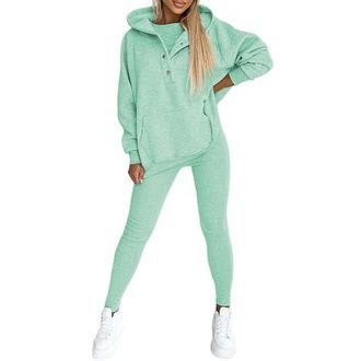 Generic Tenues da&eacute;roport pour femmes 2026 pour femmes, deux tenues &agrave; manches longues, pull &agrave; col rond, hauts et pantalons longs, surv&ecirc;tements de surv&ecirc;tement p