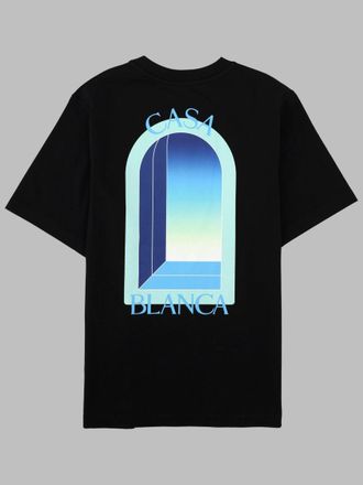 Casablanca Printed Organic Cotton T-Shirt - Black