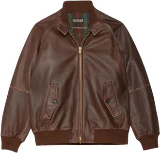 Baracuta Homme, Vestes, Brun, Taille: 2XS G9 Leather Jacket