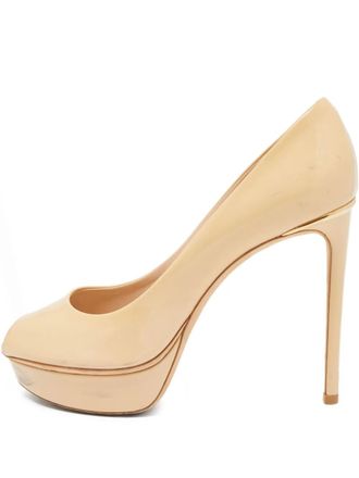 Louis Vuitton sandales à fini verni 115 mm - Tons neutres