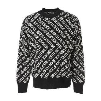 Versace Jeans Couture Homme, Pulls, Noir, Taille: S Pull Monogramme Jacquard