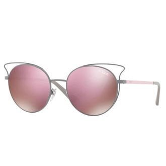 Vogue Eyewear Damen Sonnenbrille mit rundem Metallrahmen - - Accessories - Damen - Grau - ONE SIZE