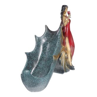 Lurrose Kreatives Resin Weinflaschenregal mit Eleganter Damenfigur Dekorativer Flaschenhalter f&uuml;r Wein Stilvolles Weinregal f&uuml;r Zuhause Bar und Restaurant Rob