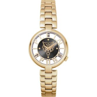 Plein Sport Femme, Accessoires, Jaune, Taille: ONE Size Tiger Luxe 36Mm
