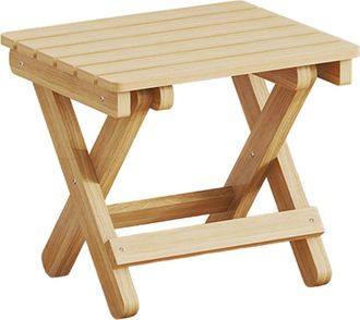 Generic Faltbare Hocker, zusammenklappbare Holzhocker - Leichter Schritthocker mit Griff, kompakter Klappstuhl f&uuml;r K&uuml;che, Bad, Schlafzimmer, praktisch zum Mit