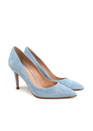 Gianvito Rossi Light Blue Gianvito Suede Pumps Size 35