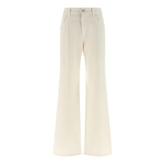 Brunello Cucinelli Die l&auml;ssige Jeans - - Jeans - Damen - Wei&szlig; - M