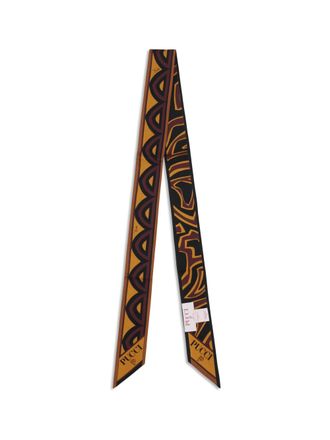 Emilio Pucci Silk Twill Scarf - Gold