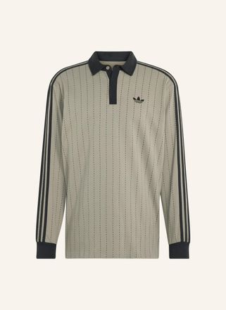 adidas Originals Adidas Originals Poloshirt, Nadelstreifen, Lang&auml;rmelig gruen