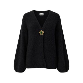 Pink Memories Cardigan en maille - Femme - Pulls - Noir - Taille: 40 FR