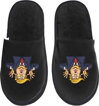 Generic Slippers Les Expressions Faciales De Donald Trump Légers Chaussons Épais Chaussons Maison Pour Chambre DIntérieur De Camping L