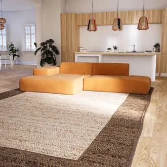 MYCS Ecksofa Senfgelb - Flexible Designer-Polsterecke, L-Form: Beste Qualität, einzigartiges Design - 310 x 72 x 168 cm, konfigurierbar