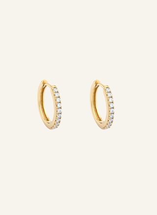 Pompidou Creolen Lillian Tiny Pav&eacute; By Glambou gold