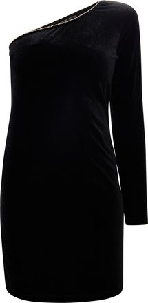 Faina One-Shoulder-Minikleid Damen schwarz