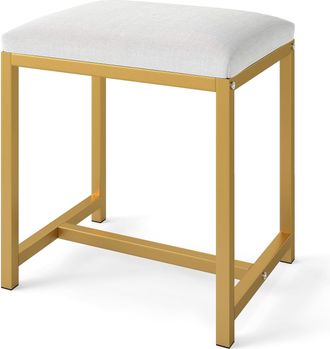 Giantex Schminktisch Hocker, Gepolsterte Ottomane mit bezogenem Sitz, belastbar bis 150 kg, rechteckige Sitzhocker f&uuml;r Schlafzimmer, Ankleidezimmer, Wohnzimme