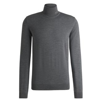 HUGO BOSS Homme, Pulls, Gris, Taille: L Pull San Thomas-M &agrave; col roul&eacute;