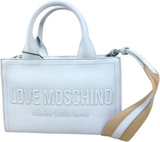 Love Moschino Femme, Sacs, Bleu, Taille: ONE Size GRS Petit sac &agrave; main avec poign&eacute;e sur le dessus