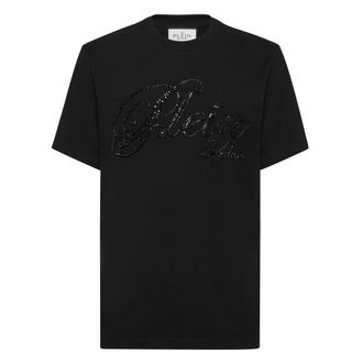Philipp Plein Rundhals-T-Shirt Steine - - Tops - Herren - Schwarzk - 3XL