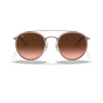 Ray-Ban unisex, Accessoires, Orange, Taille: 51 MM Round Double Bridge Rb3647N