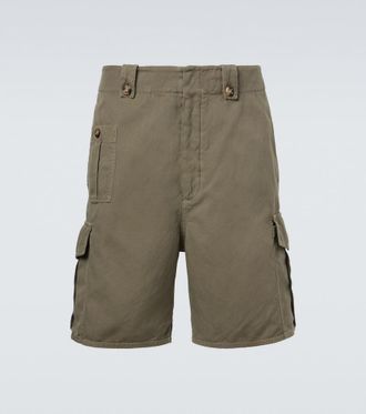 Brunello Cucinelli Cargo-Shorts aus Baumwolle und Leinen