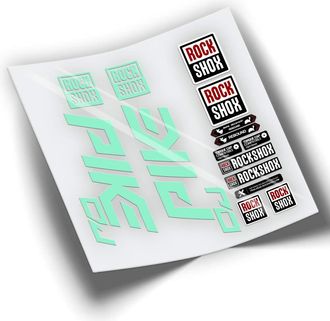 Generico REF:VP383 Aufkleber, kompatibel mit Rock-Shox PIKE DJ 2021-2025 MTB, Sticker, Aufkleber, Aufkleber für Mountainbikes