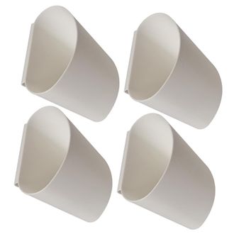 DOITOOL 4 St&uuml;ck Kleine H&auml;ngende Aufbewahrungsk&ouml;rbe aus Kunststoff Platzsparende Praktische H&auml;ngek&ouml;rbe f&uuml;r M&uuml;ll und Kleinteile Vielseitig Einsetzbar f&uuml;r K&uuml;che 