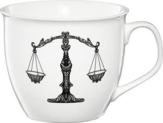 Ambition Tasse mit Sternzeichen Waage 550ml Zodiac Jumbotasse Porzellan Sp&uuml;lmaschine & Mikrowelle