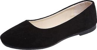 Generic Chaussures d&eacute;t&eacute; pour femme - Confortables et &eacute;l&eacute;gantes - Antid&eacute;rapantes - Couleur unie - &Agrave; enfiler - Plates - Confortables - Pour la plage, Noir, 35 E