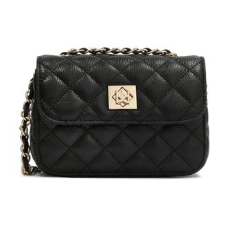 Kazar Gepolsterte kleine Ledertasche mit Kette - - Bags - Damen - Schwarzk - ONE SIZE