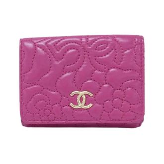 Chanel Pre-owned Lammleder Kurzportemonnaie - - Pre-owned - Damen - Rosa - ONE SIZE